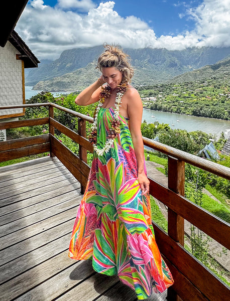 Aloha Boho Dress - Open Heart – MICHAL ART STUDIO HAWAII